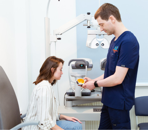 Treatment of the retina with the Navilas laser system - Clinic «K+31»